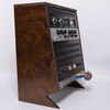 10U SLANTED STUDIO RACK | Angled Audio Rack | Stylish Dark Walnut ...