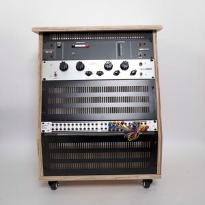 14U SLANTED STUDIO RACK Sidecar With Drawer | Angled Audio Rack ...