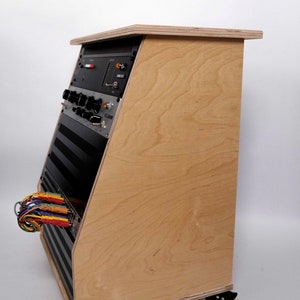 14U SLANTED STUDIO RACK Sidecar With Drawer | Angled Audio Rack ...