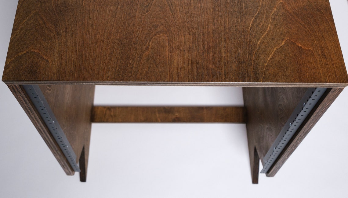 10U SLANTED STUDIO RACK Angled Audio Rack Stylish Dark - Etsy