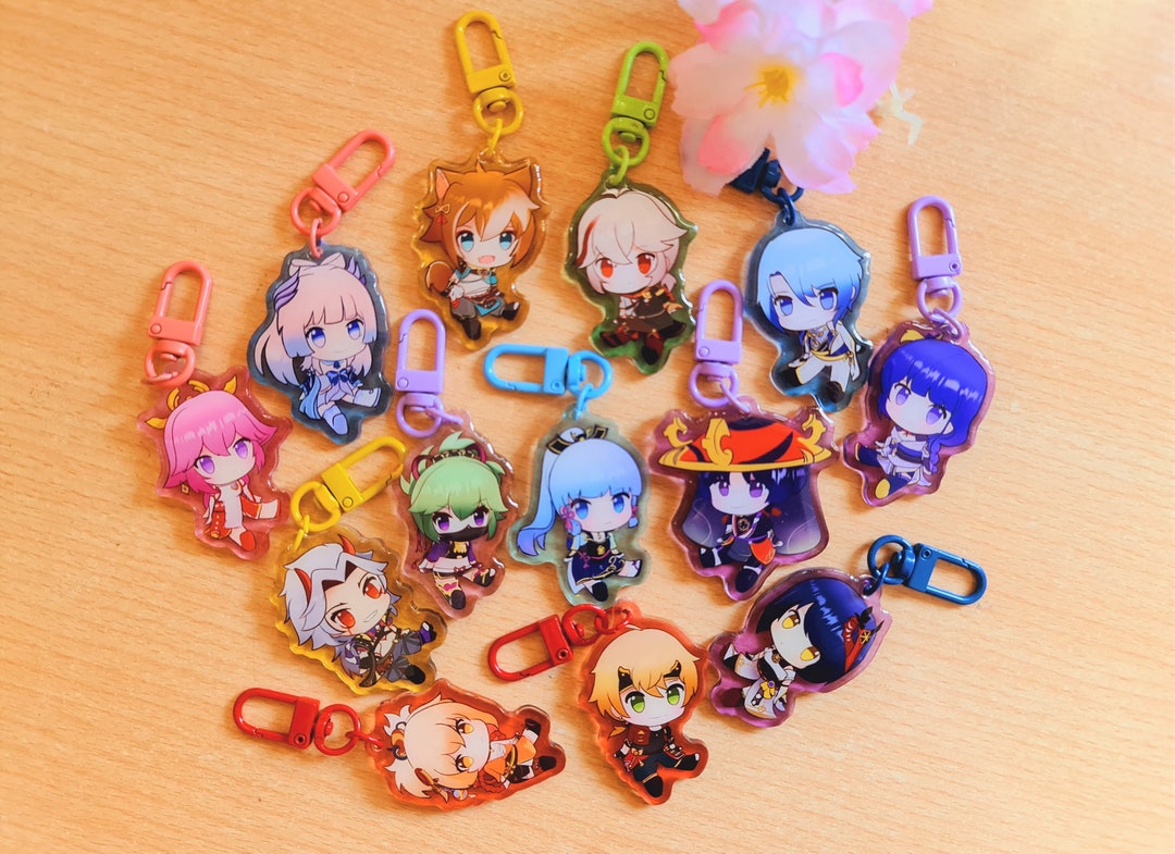 Genshin Impact Inazuma Acrylic Keychain Charm Phonestrap [shogun Yae ...