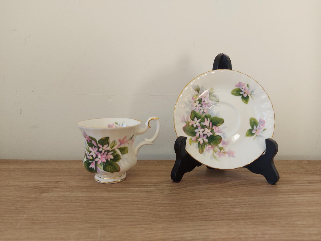 Royal Albert Mayflower Cup and Saucer Set Tea Cup / Coffee Cup With Gold Rim - Etsy