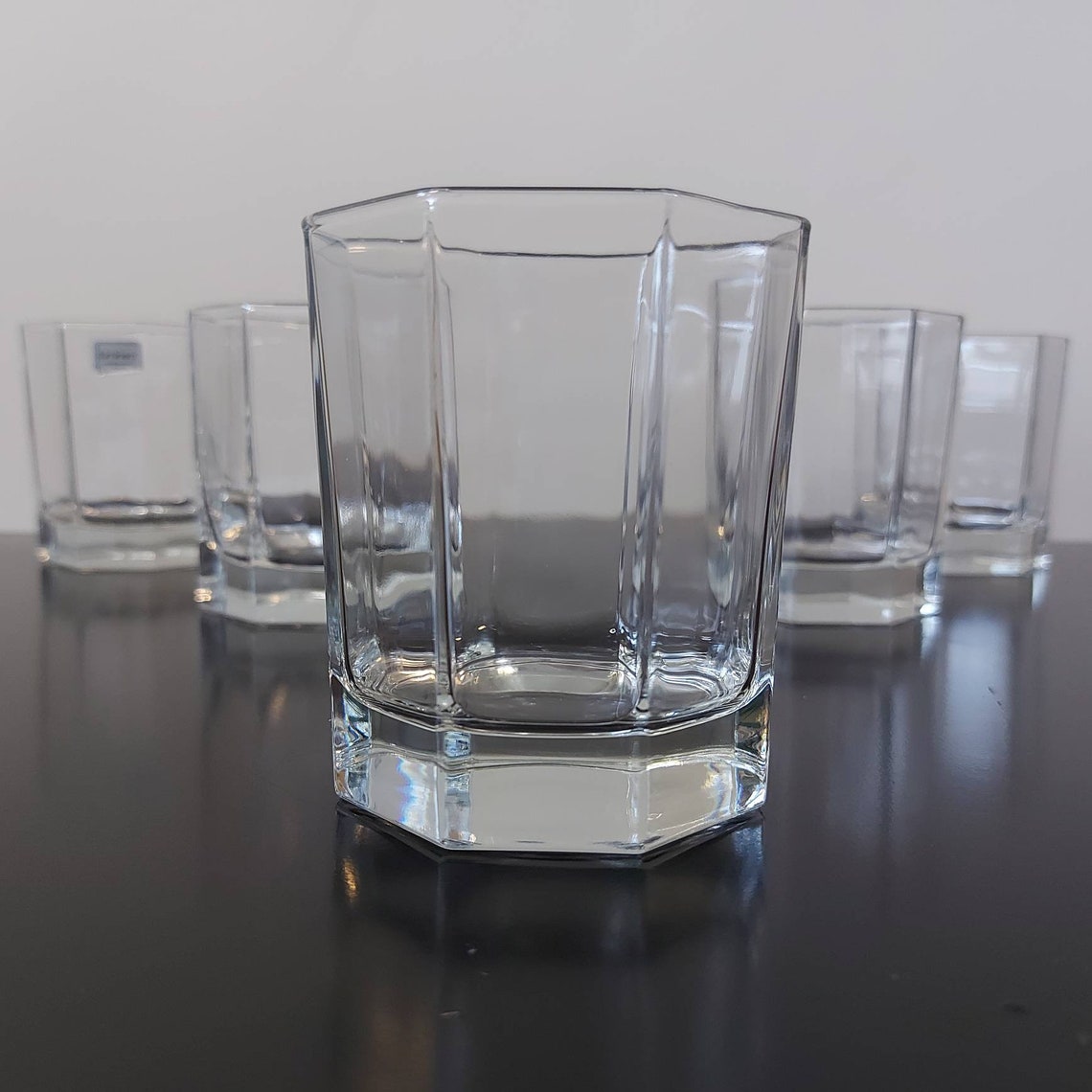 Set Octagonal Octime Tumbler Whiskey Glasses Set Water Juice - Etsy UK