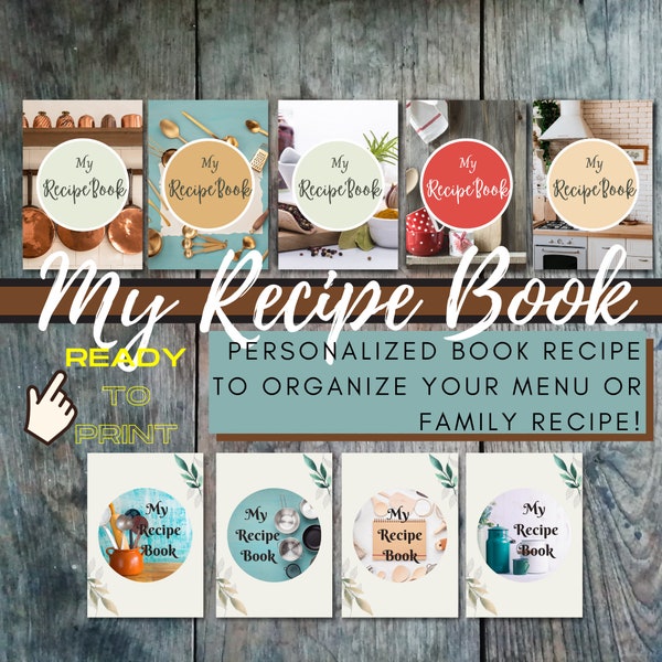Personalized Cover Recipe Book - Etsy