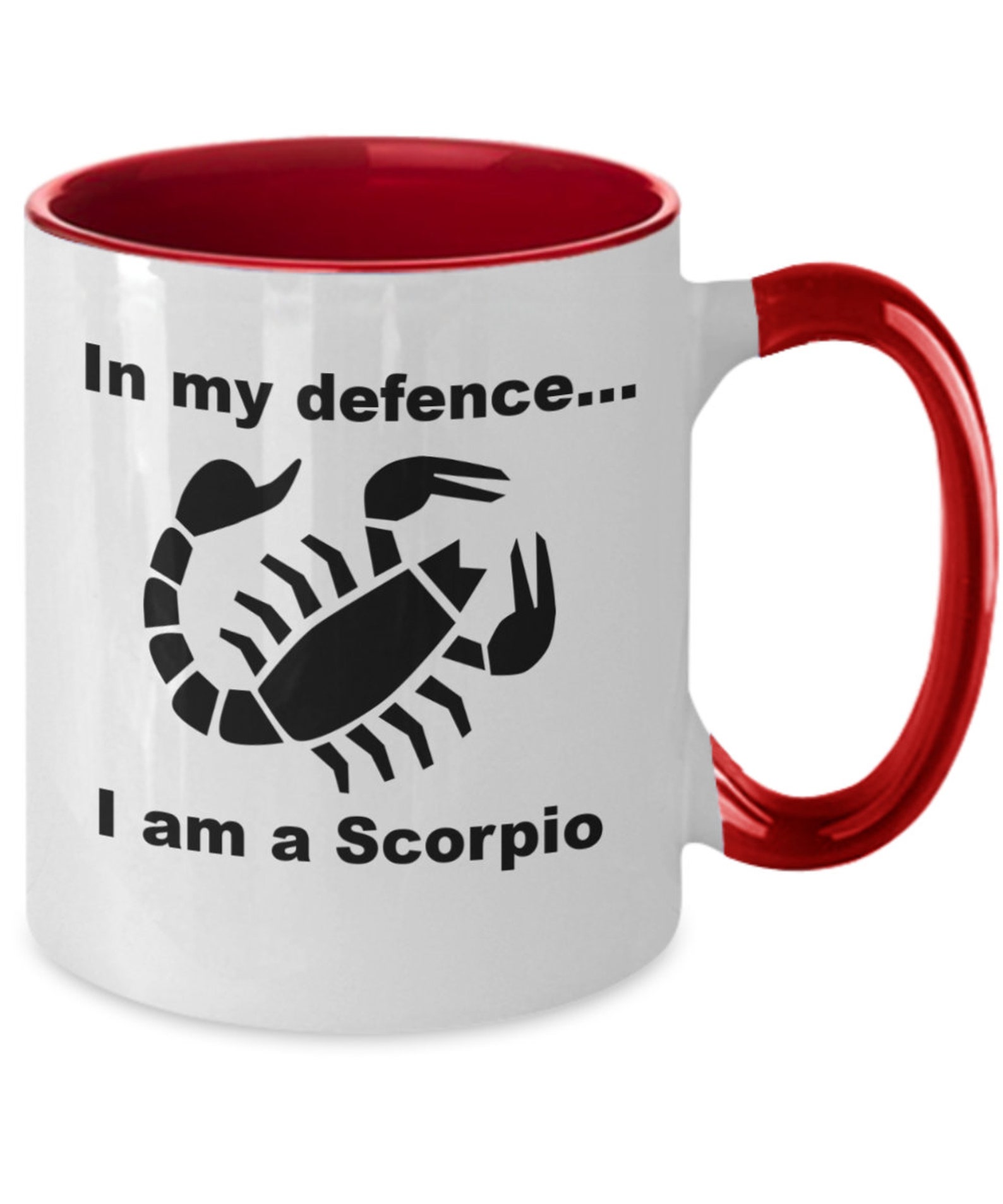 Scorpio Mug Scorpio Coffee Mug Scorpios 2-Tone Zodiac Tea | Etsy