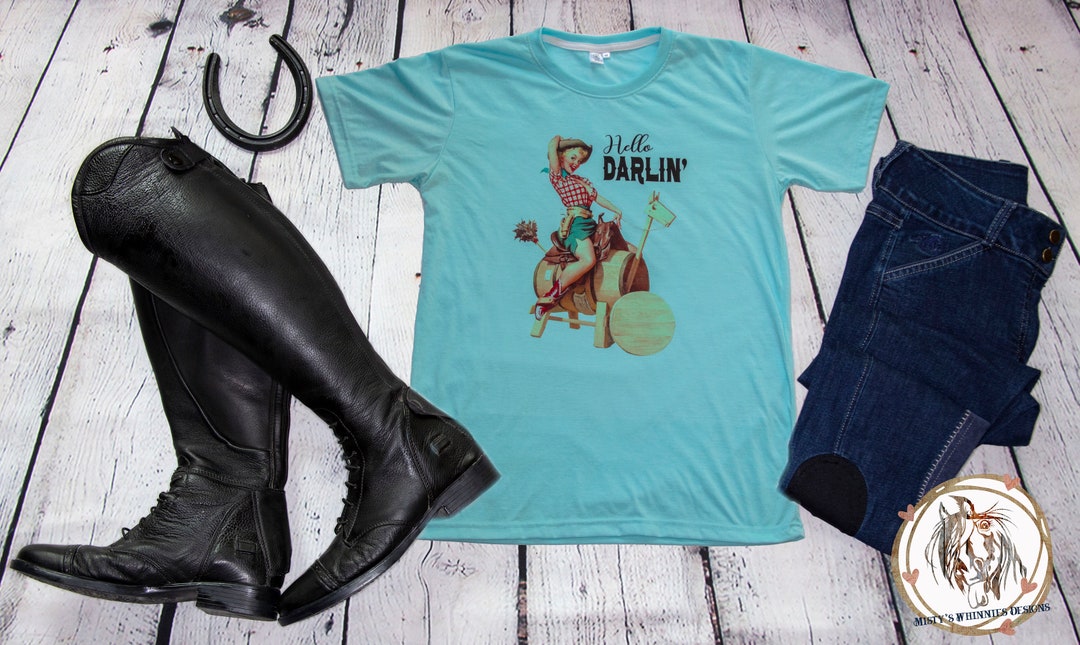 Hello Darlin Cowgirl T Shirt Etsy