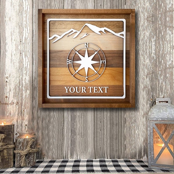 Wooden Compass Wall Art - Etsy