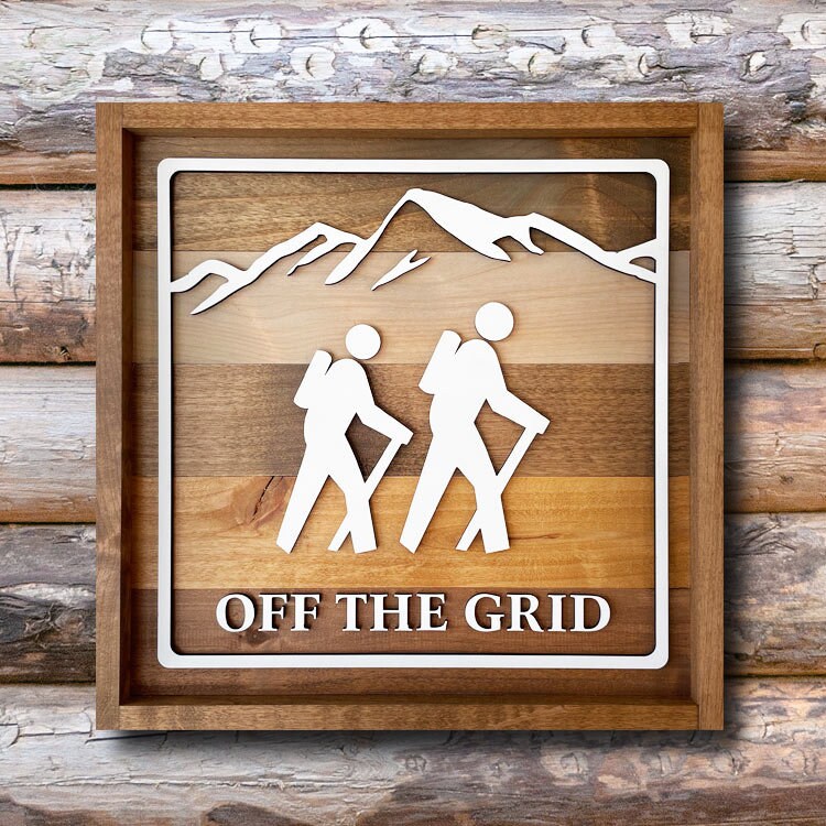 Custom Wood Hiking Sign Personalized Hiking Wall Art, Gifts for Hikers ...