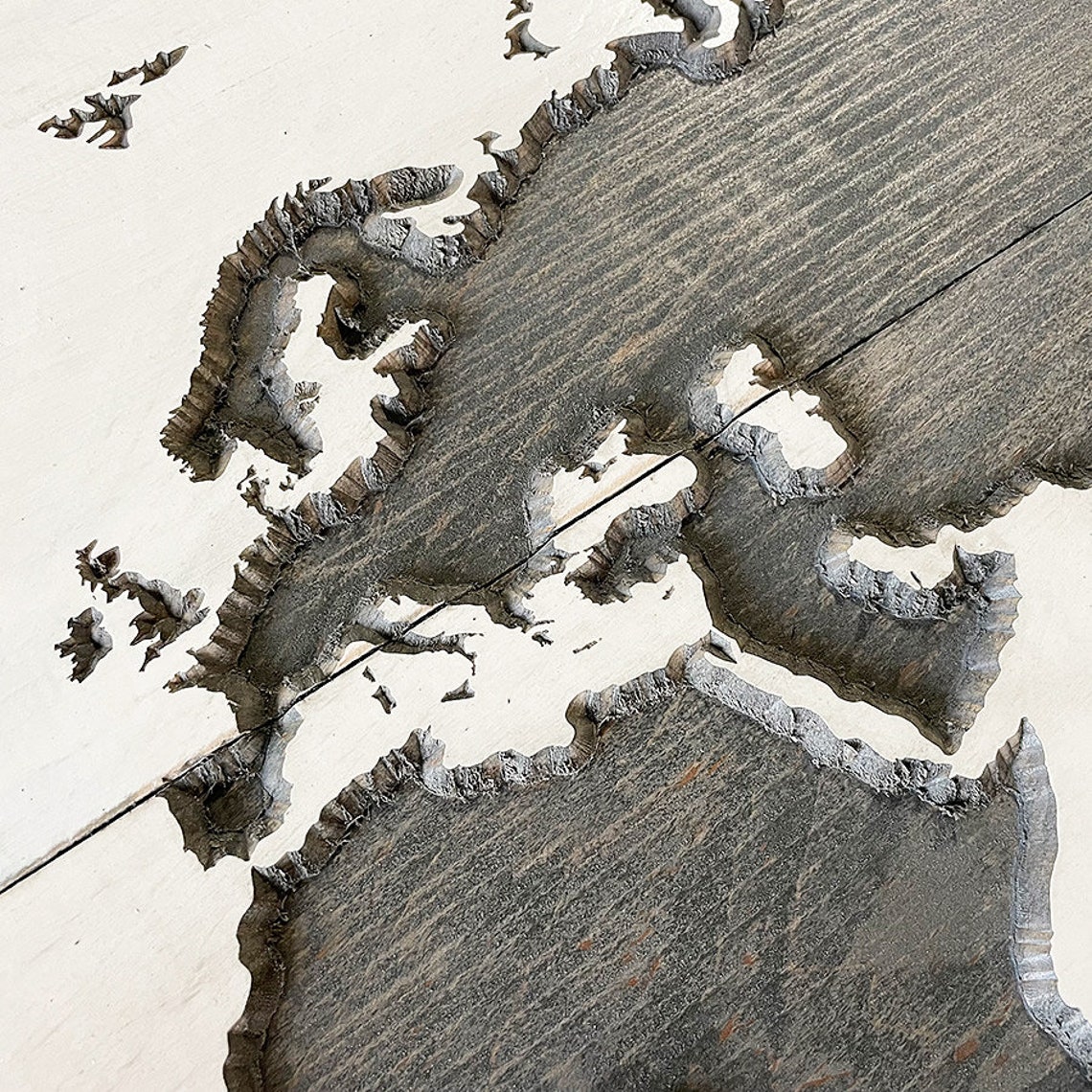 Wood Carved Map of the World Custom Wooden World Map Rustic - Etsy