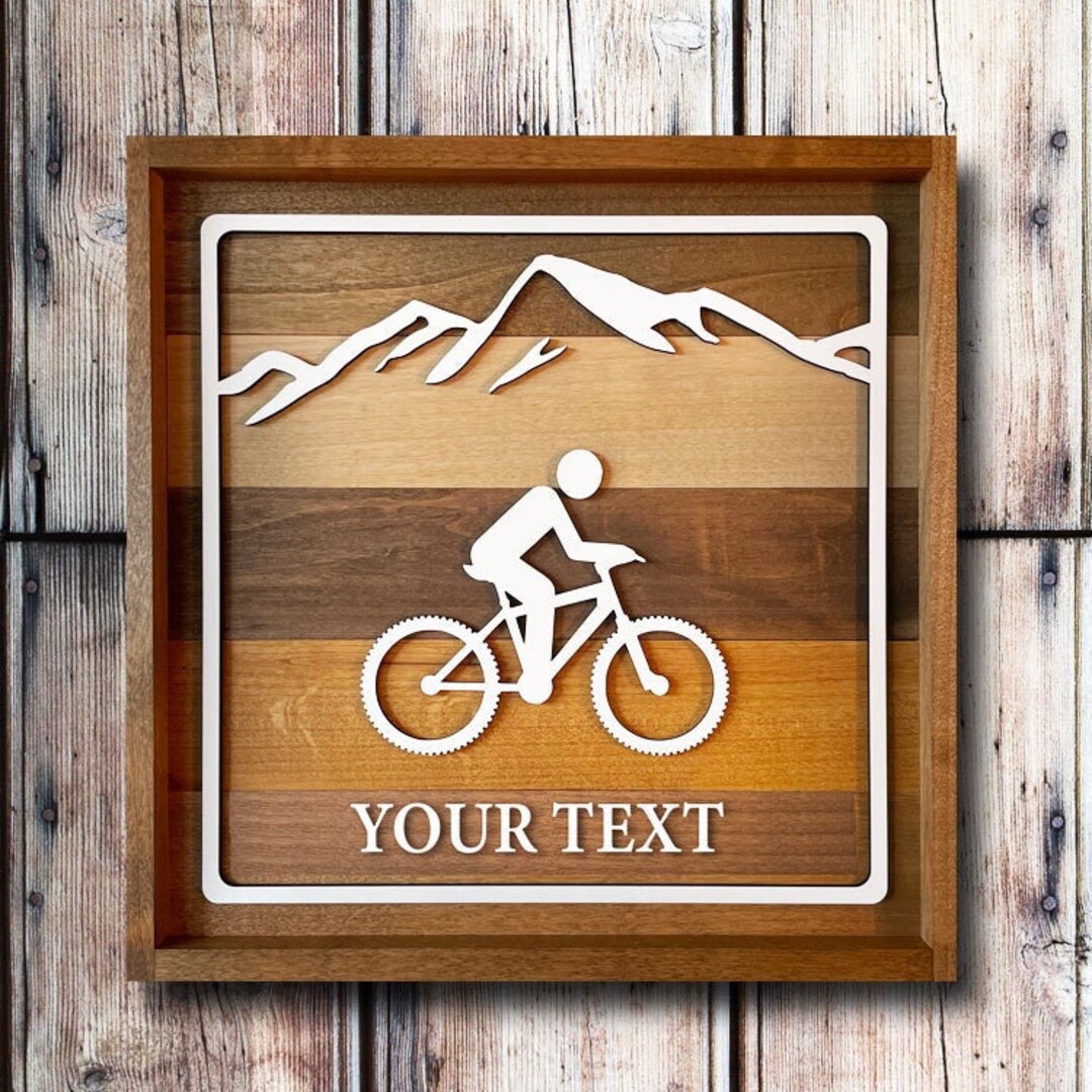 Custom MTB Mountain Bike Sign Personalized Mountain Bike - Etsy