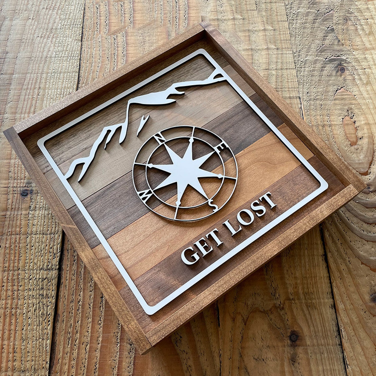 Custom Compass Rose Wooden Recreation Sign Personalized - Etsy