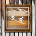 Custom Dueling Skiers Wooden Skiing Signs Ski Signs - Etsy