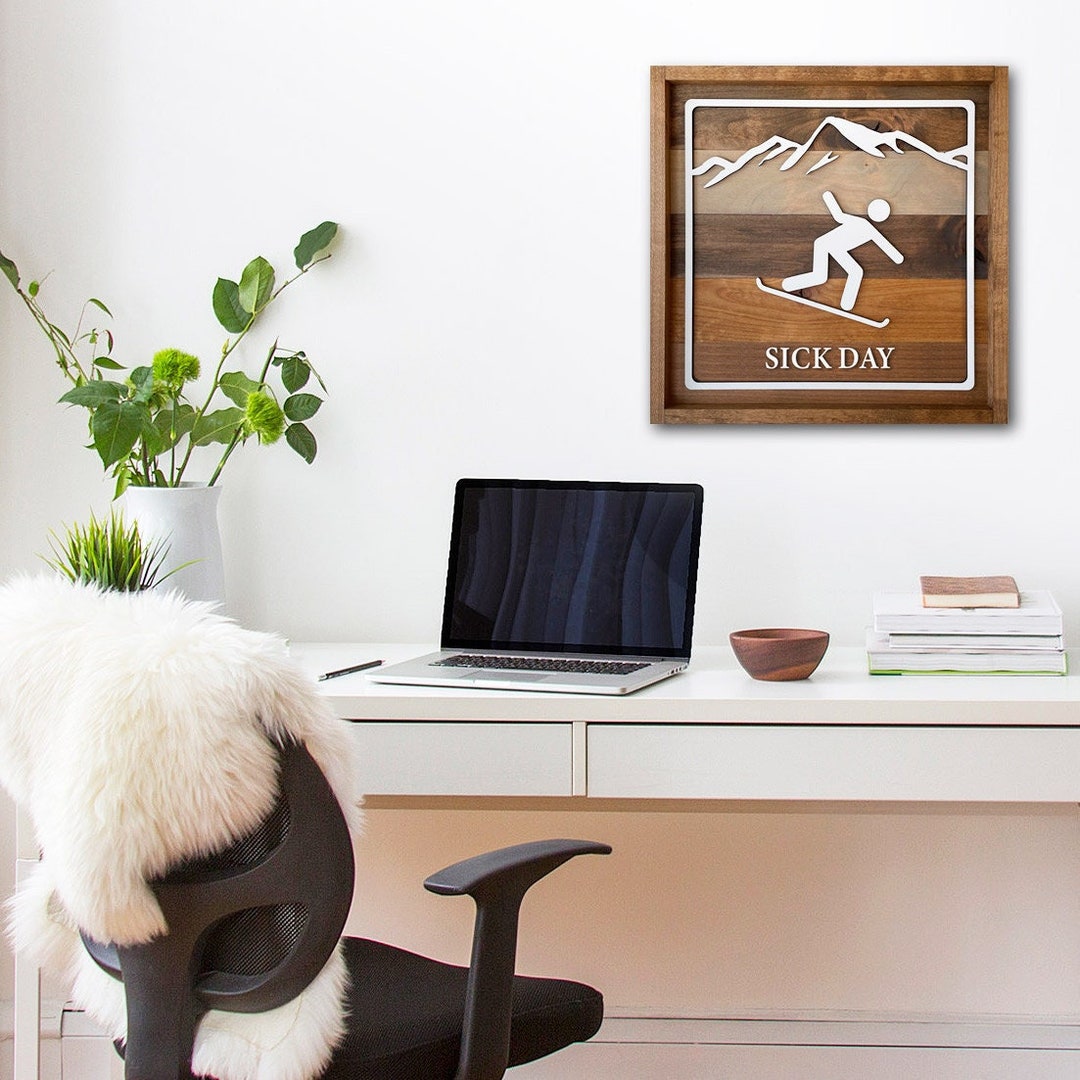 Custom Snowboarding Recreation Sign, Wooden Ski Sign Personalized Ski ...