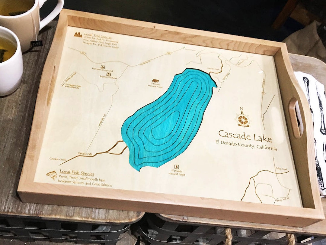 Cascade Lake Serving Tray, Cascade Lake, CA near Lake Tahoe ...