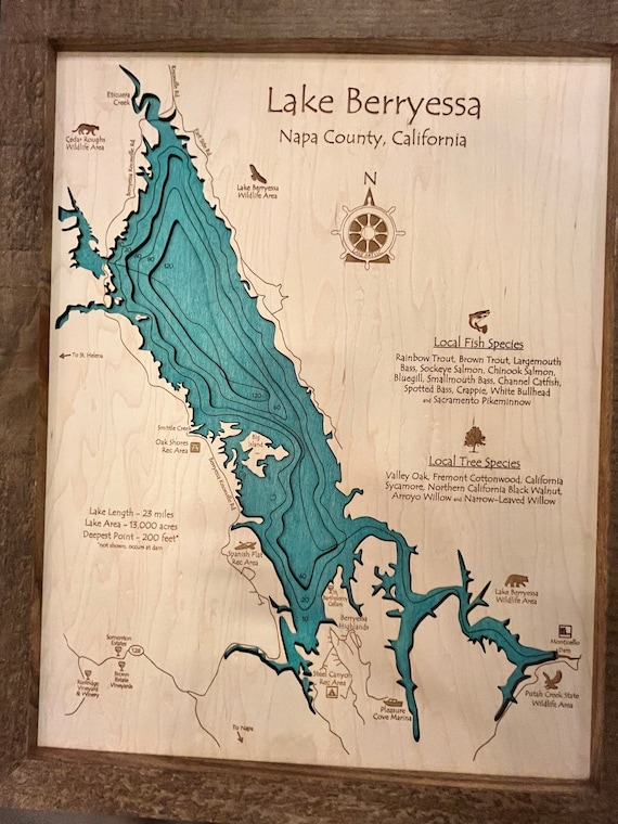 Lake Berryessa Map