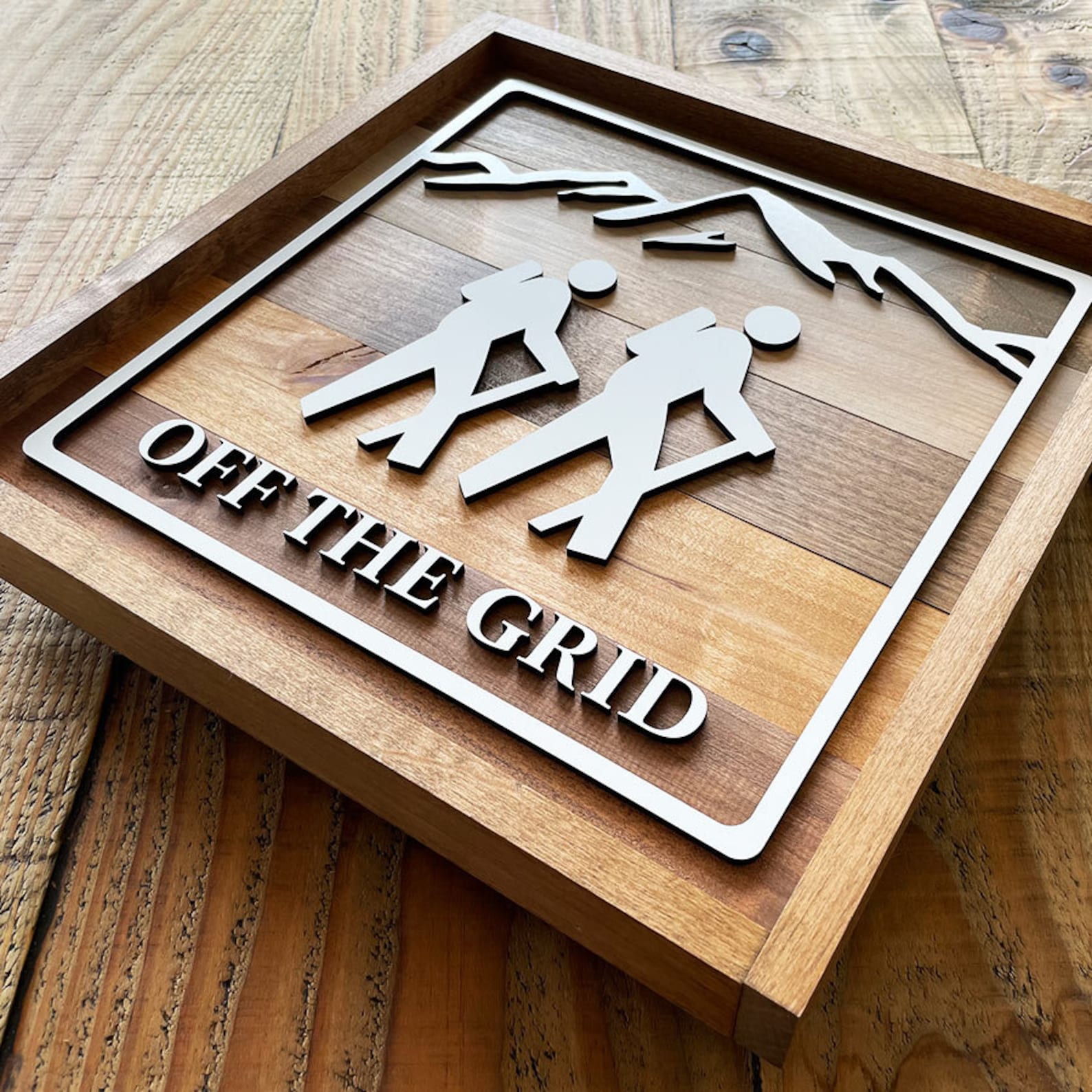 Custom Wood Hiking Sign Personalized Hiking Wall Art, Gifts for Hikers ...