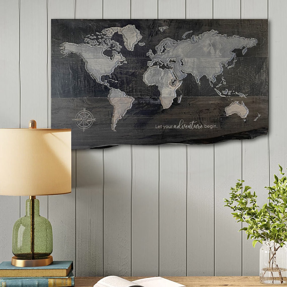 Wood Carved Map of the World Custom Wooden World Map Rustic - Etsy
