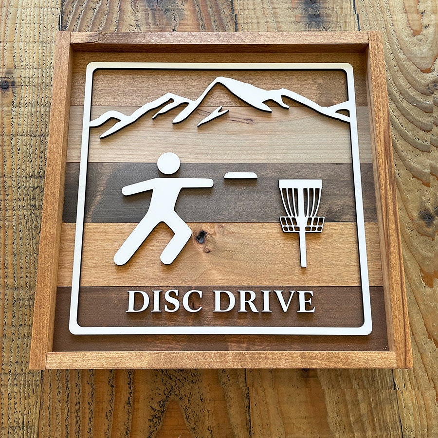 Custom Disc Golf Wood Recreation Sign Personalized Frisbee - Etsy