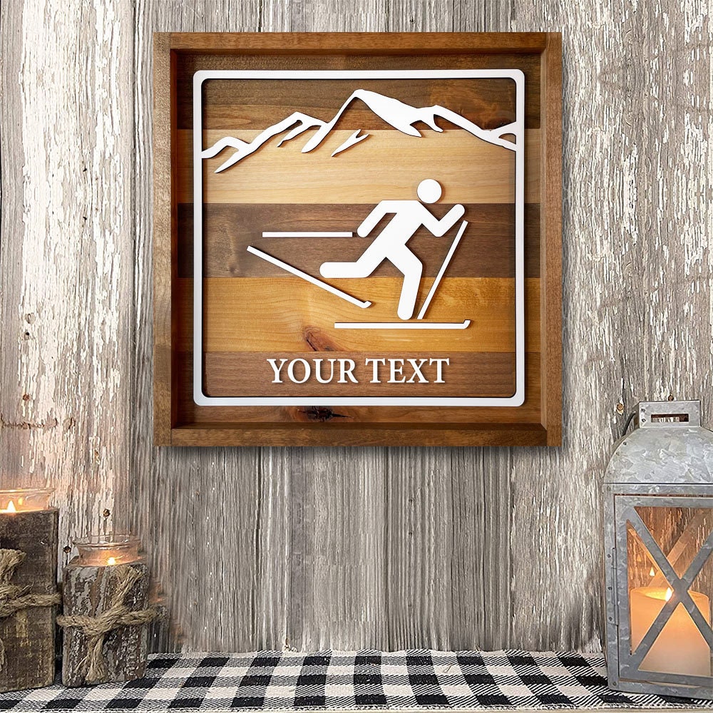 Custom XC Skier Recreation Sign Nordic Skiing Sign - Etsy