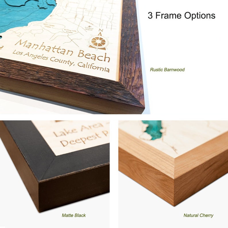 Medicine Lake, CA 3D Wood Map California Custom Nautical Wood Chart ...