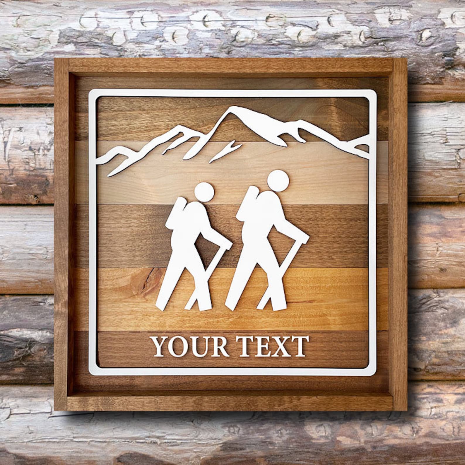 Custom Wood Hiking Sign Personalized Hiking Wall Art, Gifts for Hikers ...