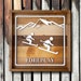 Custom Dueling Skiers Wooden Skiing Signs Ski Signs - Etsy