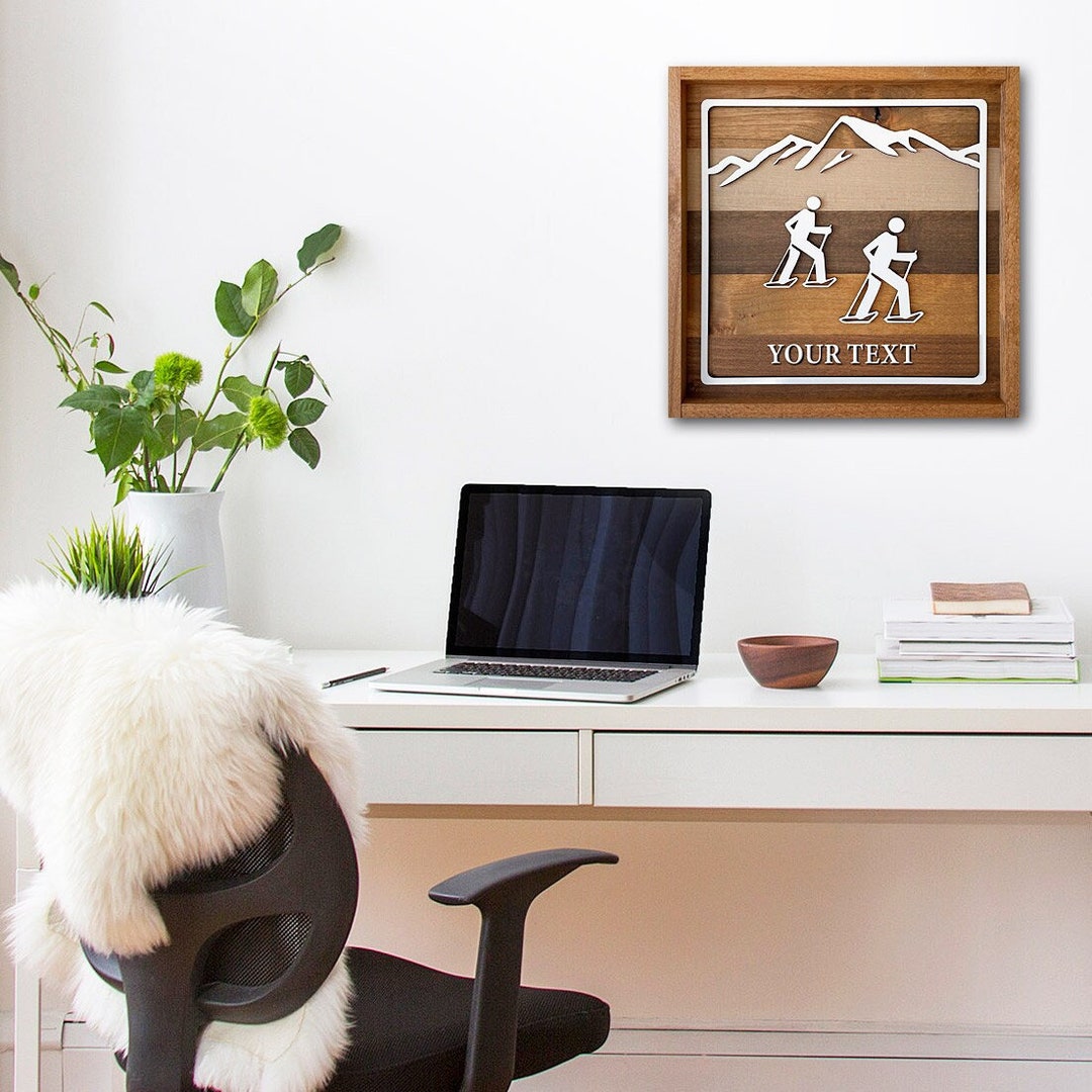 Custom Snowshoe Wooden Sign Personalized Snowshoeing Wall Art, Gifts ...