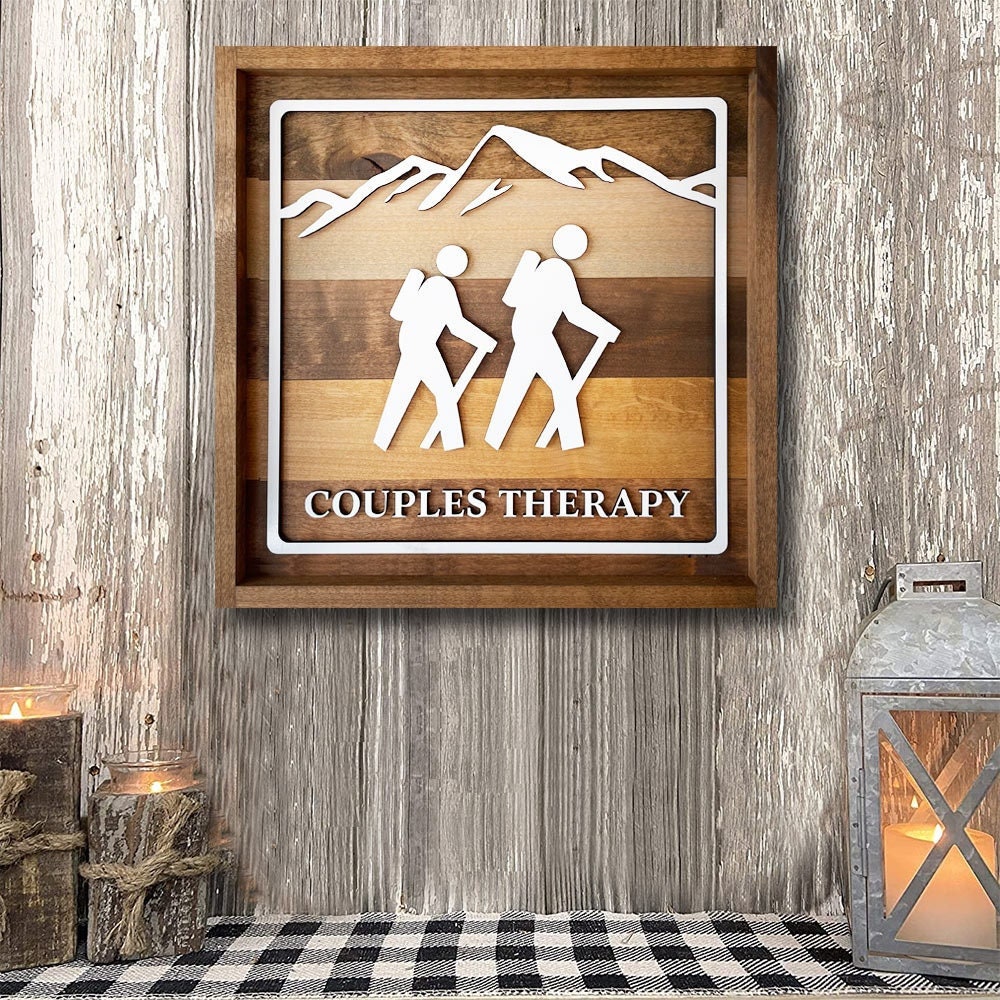 Custom Wood Hiking Sign Personalized Hiking Wall Art Gifts - Etsy