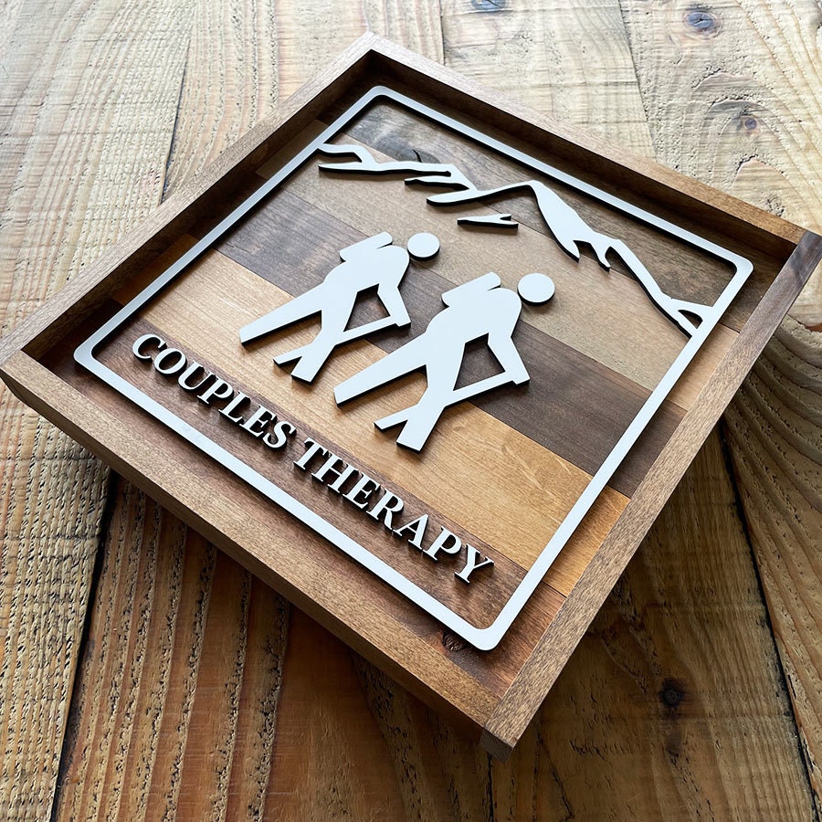 Custom Wood Hiking Sign Personalized Hiking Wall Art, Gifts for Hikers ...