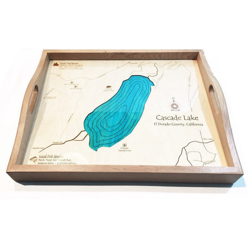 Cascade Lake Serving Tray, Cascade Lake, CA near Lake Tahoe ...
