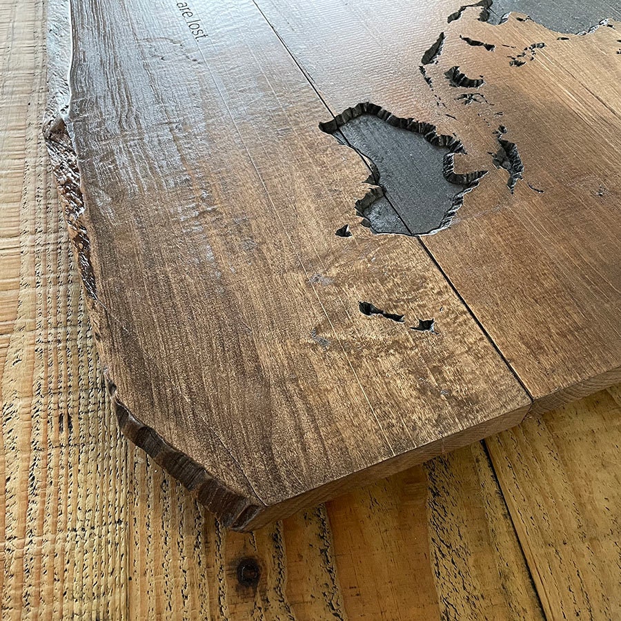 Wood Carved Map of the World Custom Wooden World Map Rustic - Etsy