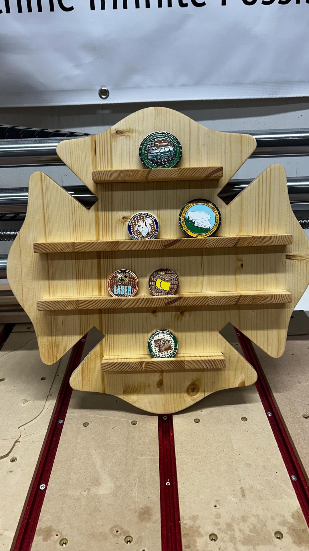 Fire Dept Challenge Coin Holder CNC File - Etsy