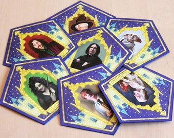 Honeydukes-inspired DIY Chocolate Frog Boxes Wizard Trading Cards ...