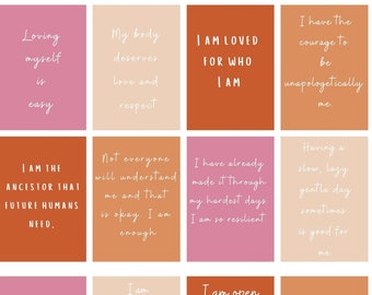 Positive Affirmations for Body Image, Self Affirmations Body Image ...