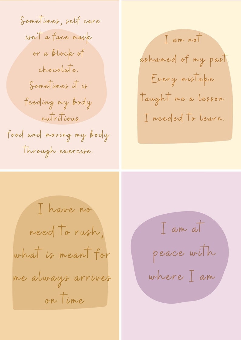 40 Positive Affirmations Body Image, Self Affirmations Body Image, Body ...