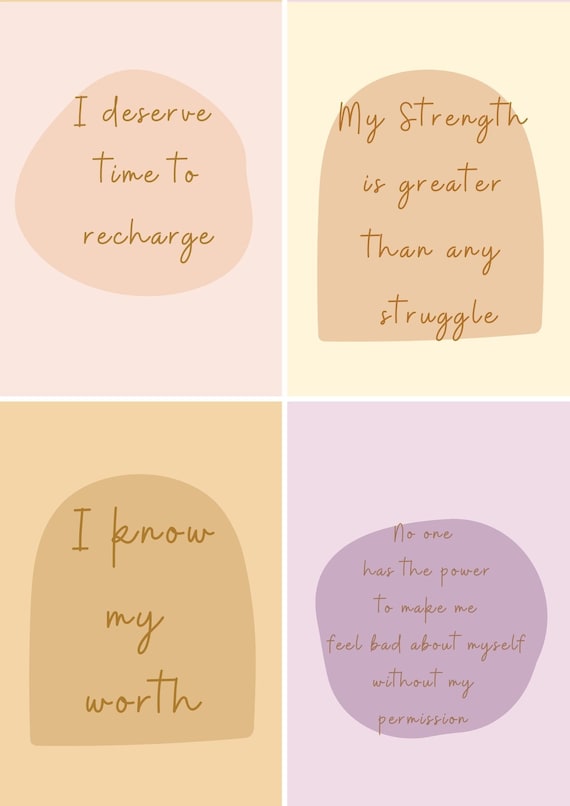 Positive Body Affirmations Body Positive Affirmations Well Resourced