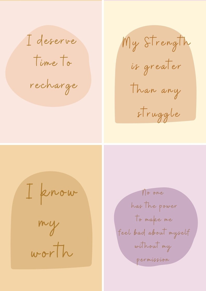 40 Positive Affirmations Body Image, Self Affirmations Body Image, Body ...