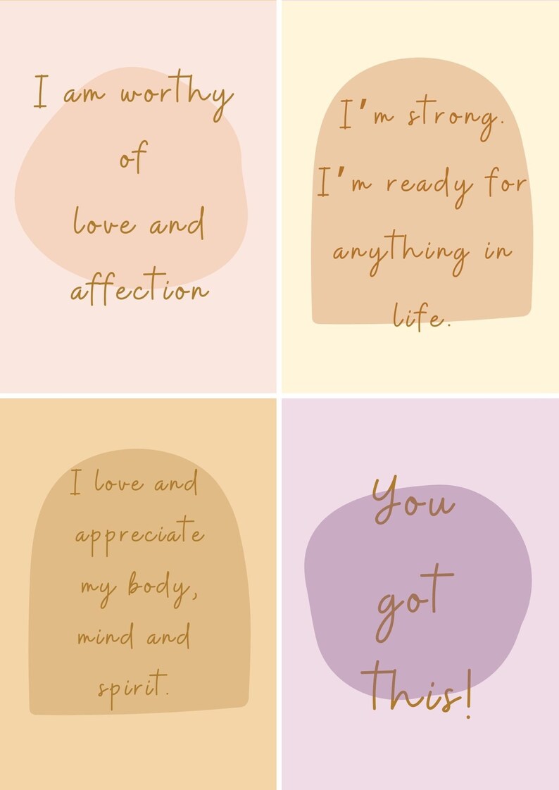 40 Positive Affirmations Body Image, Self Affirmations Body Image, Body ...