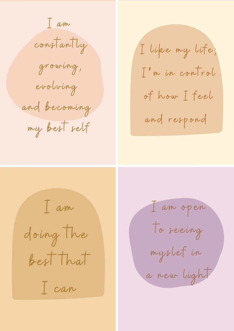 40 Positive Affirmations Body Image, Self Affirmations Body Image, Body ...