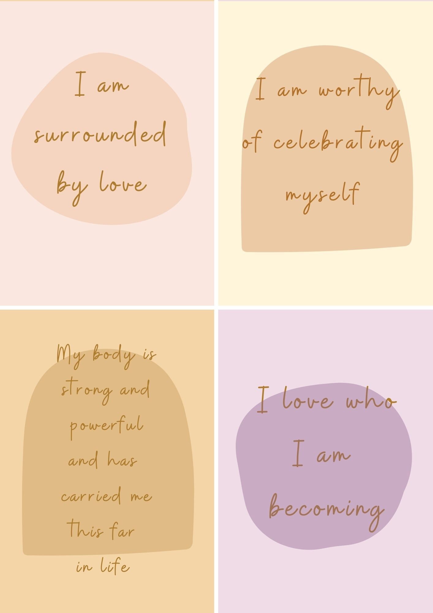 40 Positive Affirmations Body Image, Self Affirmations Body Image, Body ...