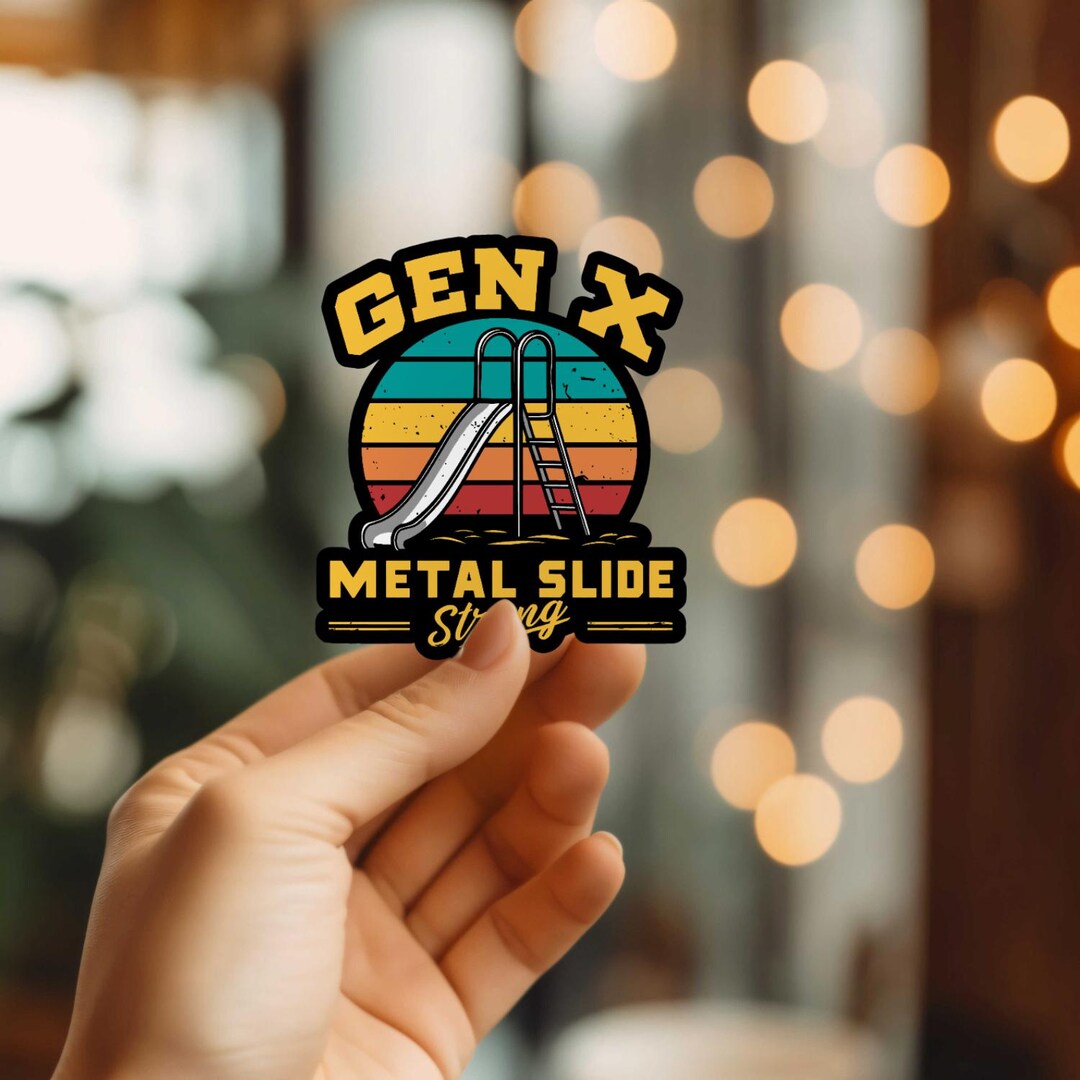 Funny Gen X Sticker | Laptop Sticker | Vinyl Die Cut Sticker | Water ...