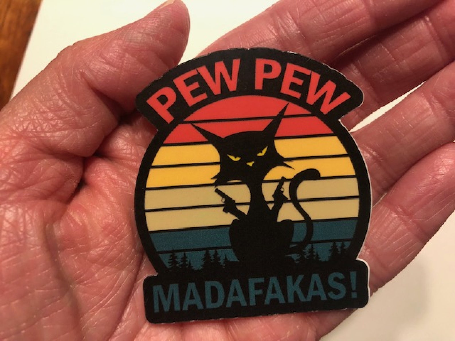 Pew Pew Madafackas Sticker | Laptop Sticker | Vinyl Die Cut Sticker ...