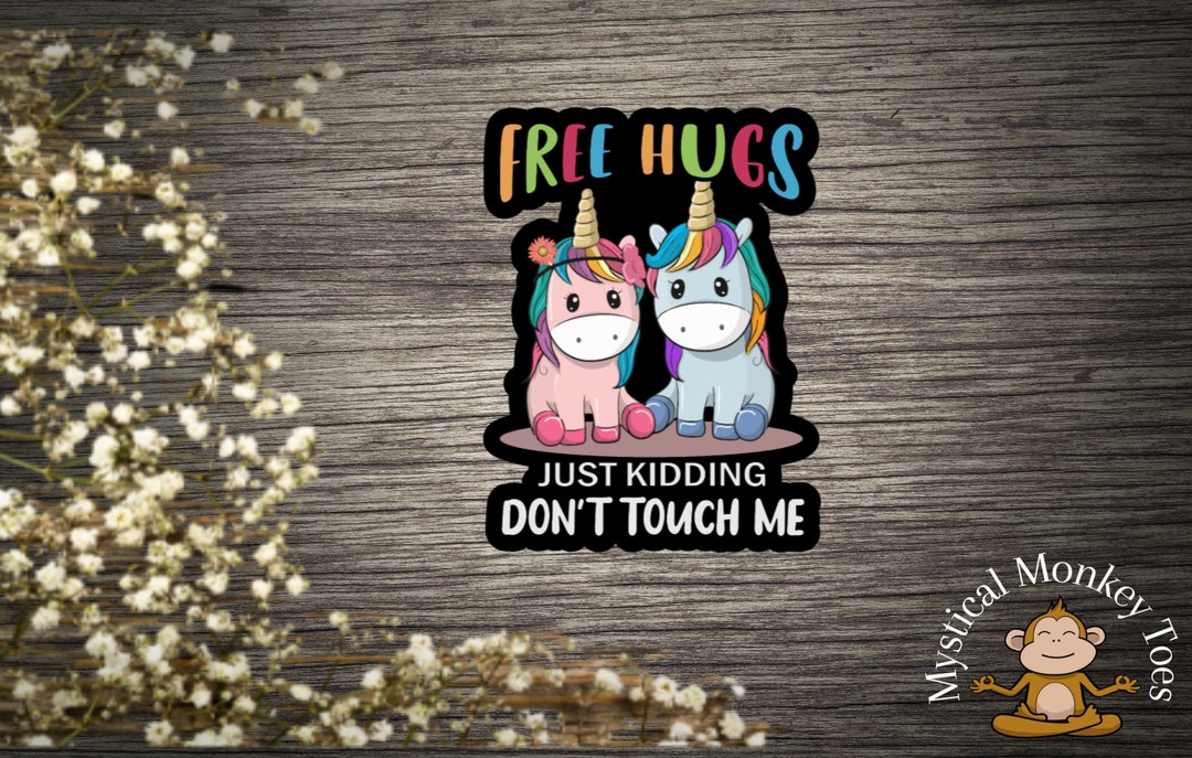 Funny Dont Touch Me Sticker Laptop Sticker Vinyl Die Cut - Etsy