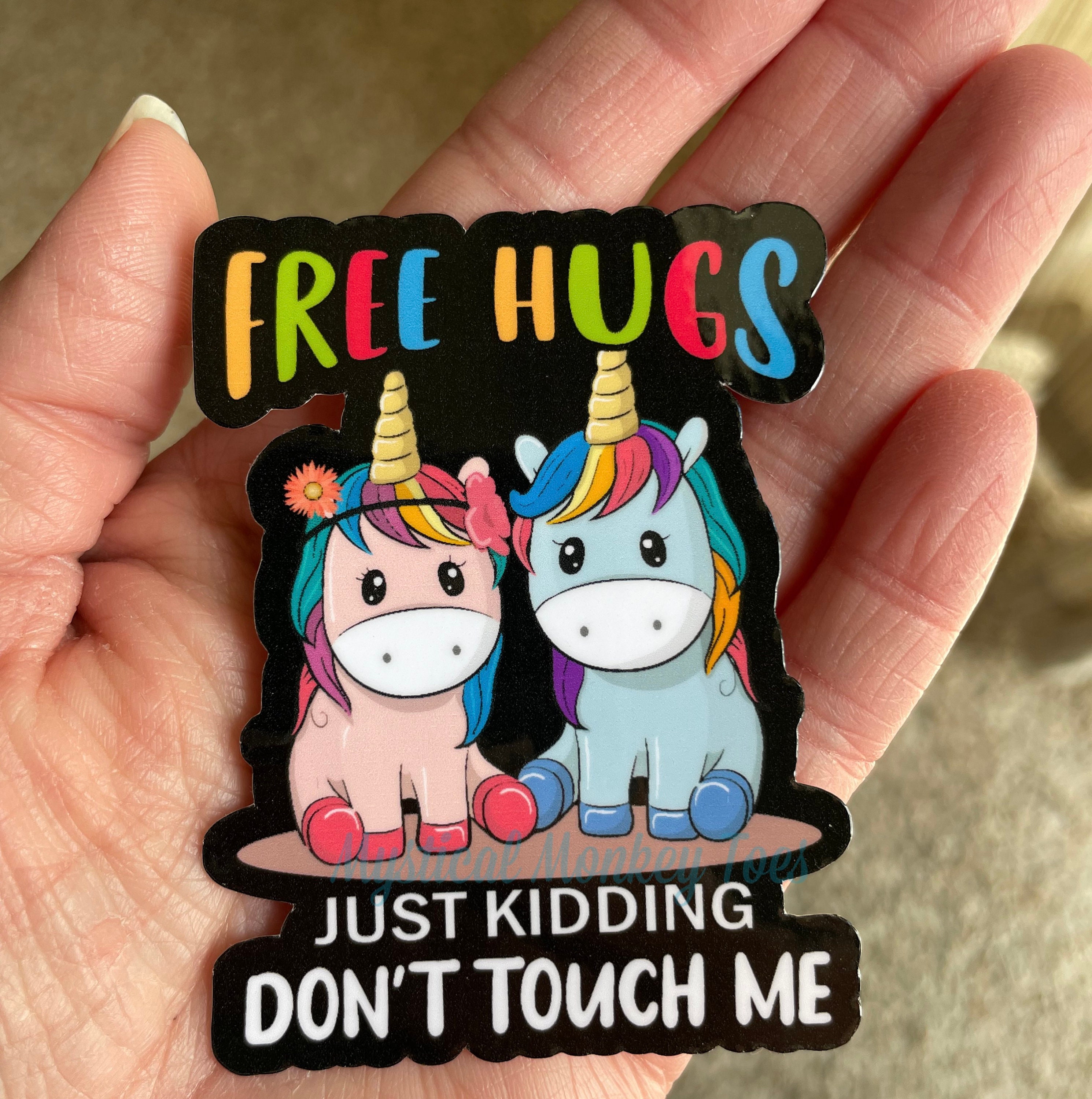 Funny Dont Touch Me Sticker Laptop Sticker Vinyl Die Cut - Etsy