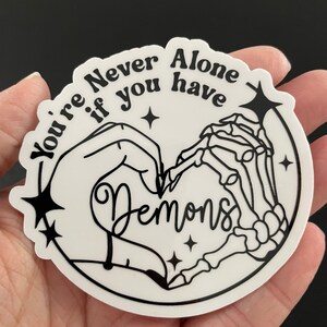 Funny You’re Never Alone Sticker | Laptop Sticker | Vinyl Die Cut ...