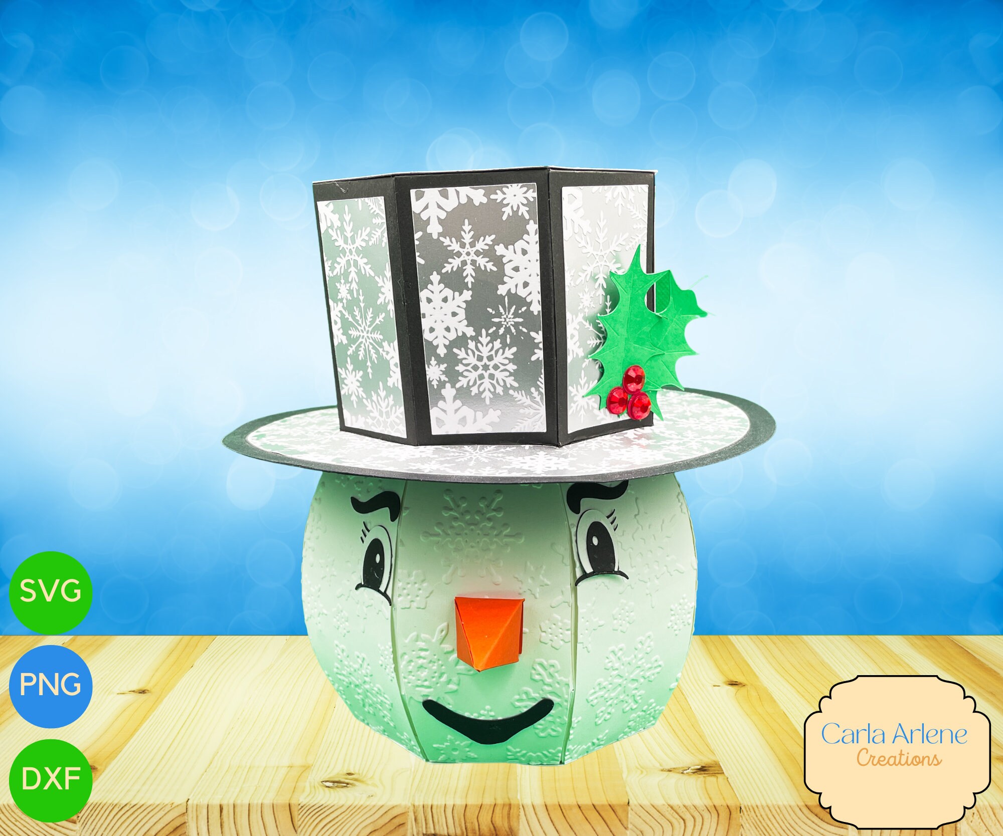 Mr. Snowman SVG 3d Snowman 3d Snowman SVG Snowman Snowman SVG - Etsy