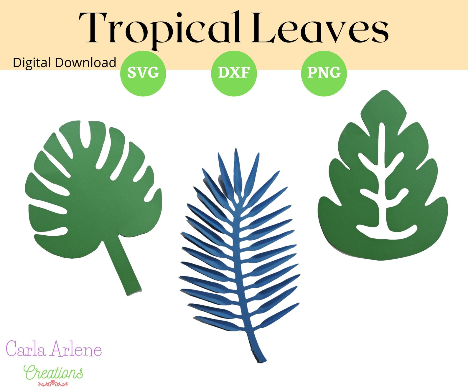 Feuilles tropicales SVG Feuilles SVG Feuilles tropicales Décor tropical ...
