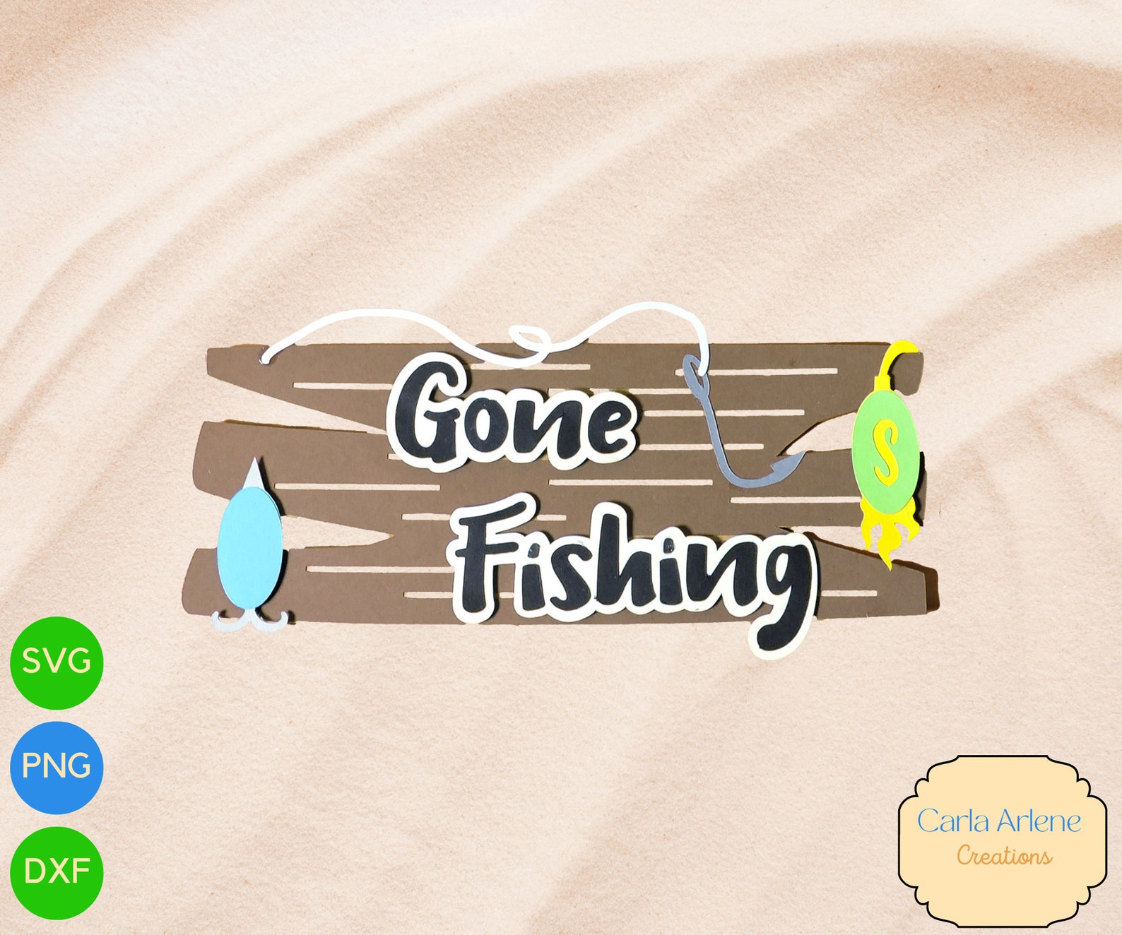 Gone Fishing Sign SVG - Gone Fishing Sign - Father's Day - Gone Fishing ...