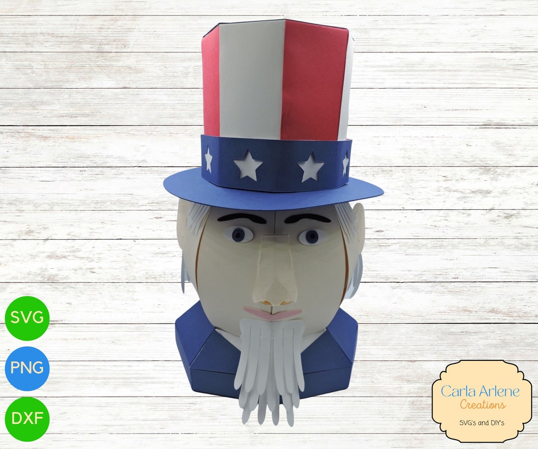 Uncle Sam - Uncle Sam SVG - 4th of July SVG - Independence Day SVG ...