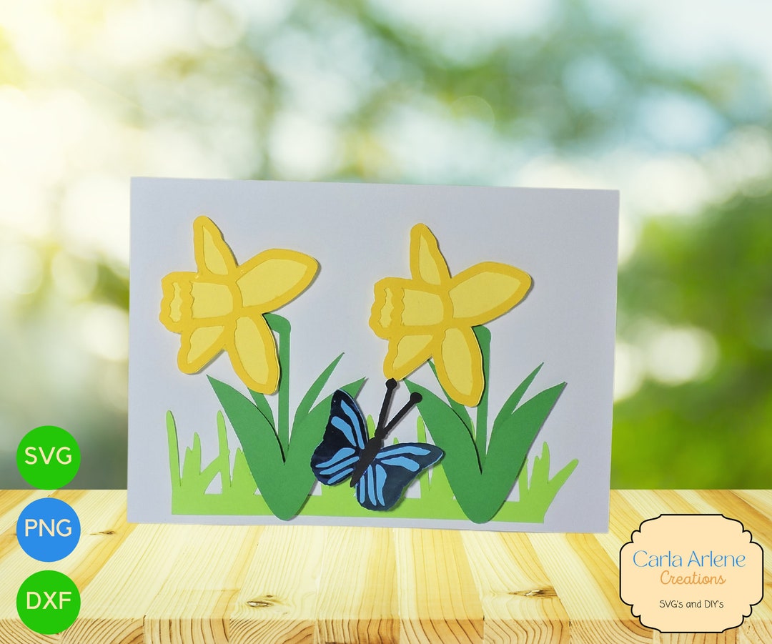 Daffodil Card - Flower Card - Daffodils - Etsy